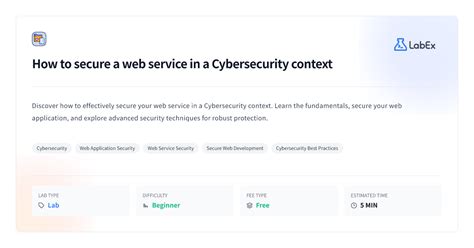 How To Secure A Web Service In A Cybersecurity Context Labex