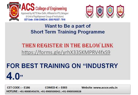 6 Days Online Short Term Training Program Sttp On Industry 40 Acsce