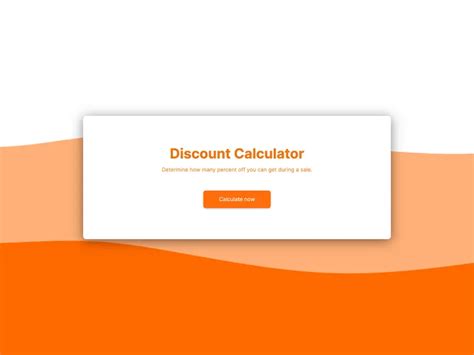 Discount Calculator Involveme