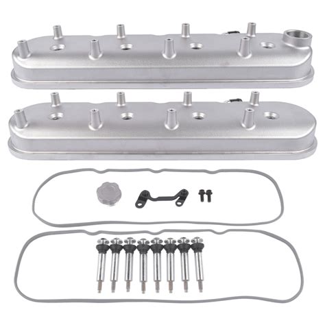 Geluoxi Tall Valve Covers And Coil Mounts Aluminum For Gm Ls Cast Tall Ls1 Ls2 Ls3 Ls6 Ls7 53 6
