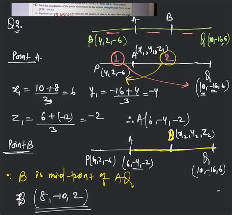 Find The Coordinates Of The Points Which Trisect The Line Segment Joining