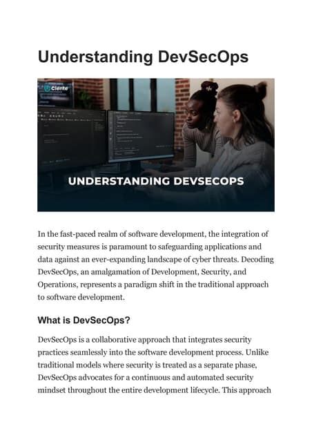 devsecops an ultimate guide pptx web development internet