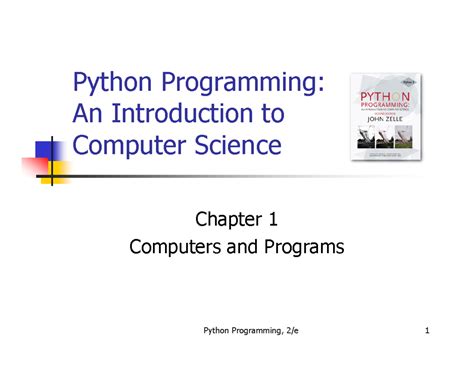 Python Programming An Introduction To Computer Science Python Programming E Python Studocu