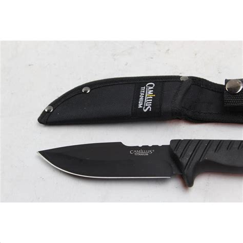 Camillus Titanium Fixed Blade Knife And Sheath Property Room