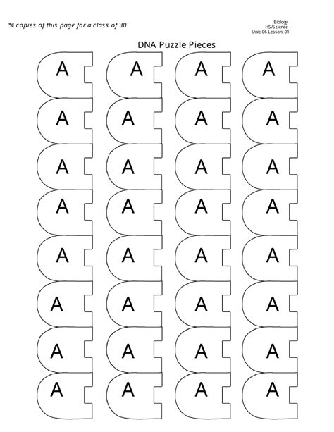 Dna Puzzle Piece Templates Download Printable Pdf Templateroller