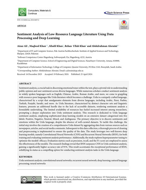 Pdf Sentiment Analysis Of Low Resource Language Literature Using Data