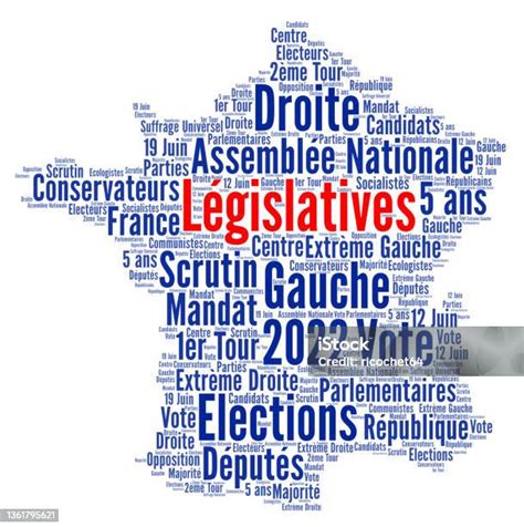 프랑스어로 프랑스어 단어 클라우드에서 프랑스 어로 클라우드에서 국회에 대한 프랑스어 입법 선거 2022 2022년에 대한 스톡 벡터 아트 및 기타 이미지 Istock