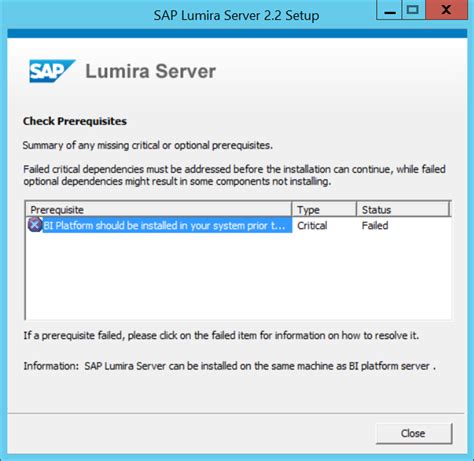 Sap Lumira Server Prerequisites And Required Bi Pl Sap Community