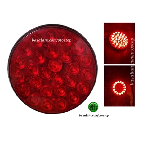 خرید و قیمت چراغ ترمز فلاشر و روان و خطر دو کاره گرد 12 ولت قرمز ثابت و قرمز فلاشر مناسب نیسان