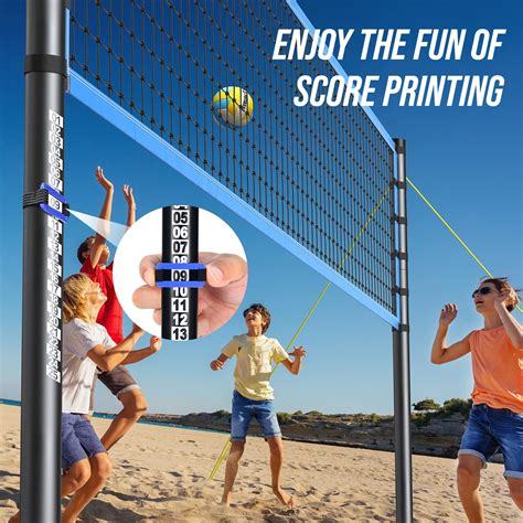 Portable Volleyball Net Set For Backyard Beach