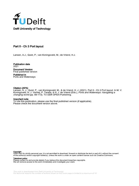 Chapter 3 Port Layout Pdf Port Ships