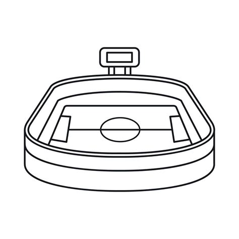 Stadium Icon In Outline Style 14590525 Vector Art At Vecteezy