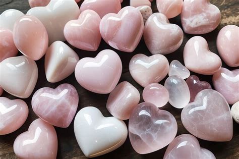 Premium Photo Tumbled And Polished Rose Quartz Heart Crystal For Use