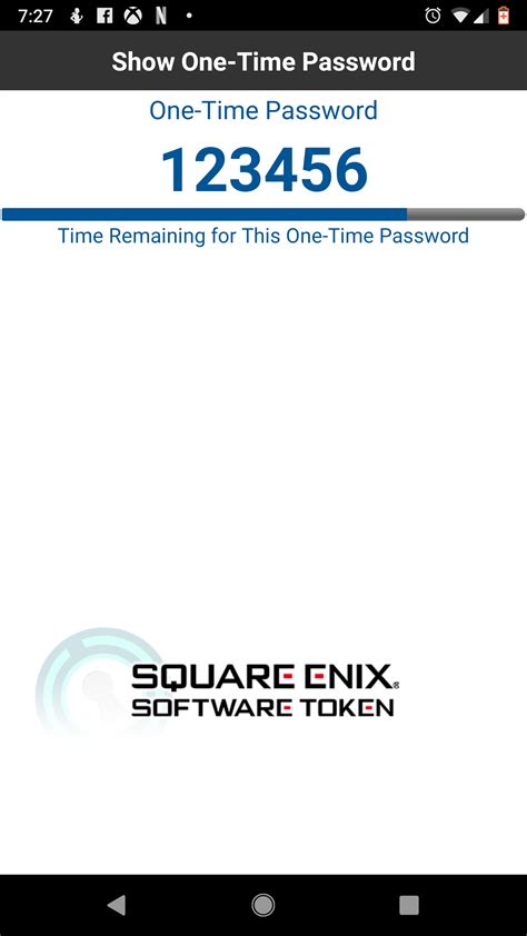 one time password security be like r ffxiv