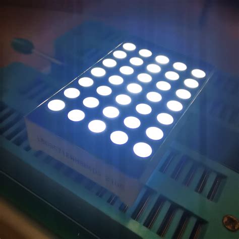 3mm Dot Matrix Led Display 5 7 Ultra Bright White For Lift Indicator Dot Matrix Led Display