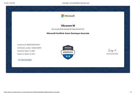 Leveling Up My Skills With Microsoft Az 204 Vikraman Manikandan