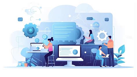 Scene Depicting A Team Of Developers Working On Mobile 3d Illustration Premium Ai Generated Image