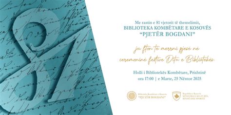 Biblioteka Kombëtare E Kosovës Shënon 81 Vjetorin Me “ditën E