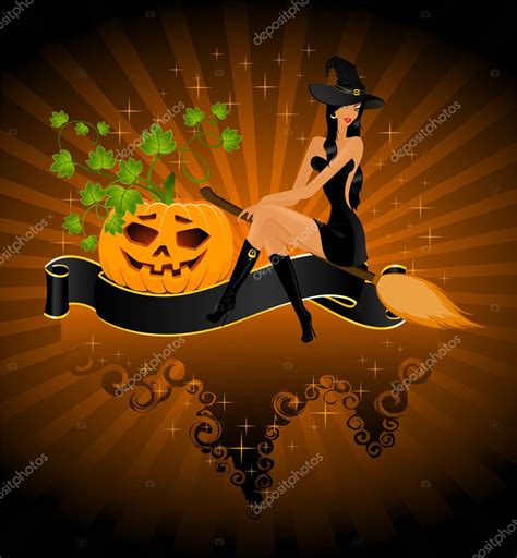 Beautiful Sexual Witch Stock Vector Image By Forewer