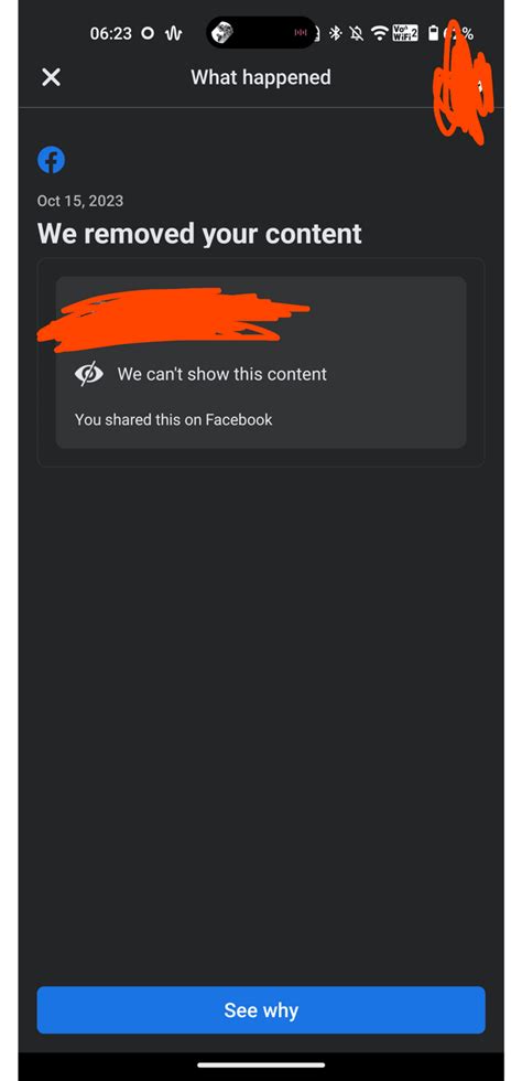 Facebook Keeps Throwing Me We Removed Your Content Notification R