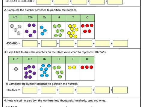 Partitioning Numbers To 1000000 Easy Teaching Resources Partitioning Numbers To 1000000 Easy Teaching Resources