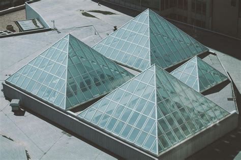 Architecture Structure Triangular Roof Pyramid Stock Image