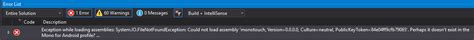 C Xamarin Project Has Seemingly Lost Reference To Mono For Android