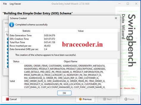 getting started with swingbench for oracle database brace coder