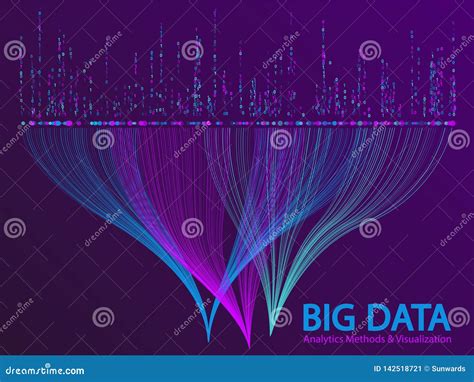 big data visualization concept vector stock vector illustration of