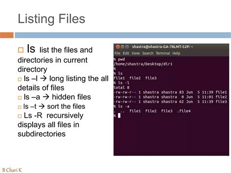 Know The Unix Commands Ppt