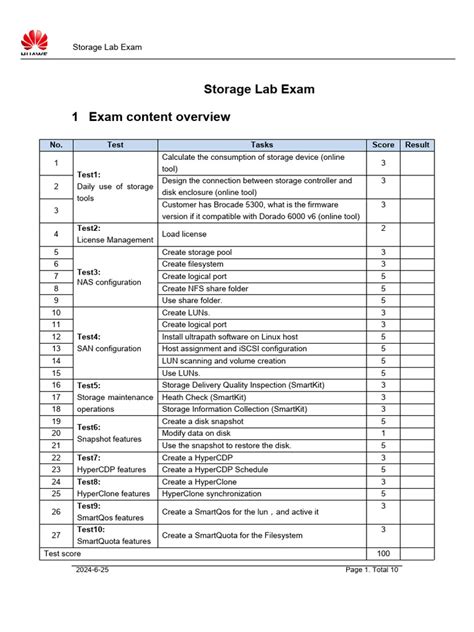 Storage Lab Exam Guide Pdf File System Computer Hardware