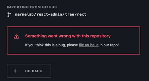 Error Importing Github Repo Marmelabreact Admin · Issue 1756