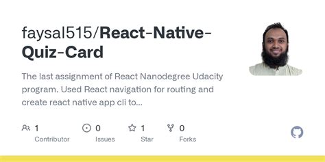 Github Faysal515 React Native Quiz Card The Last Assignment Of React Nanodegree Udacity