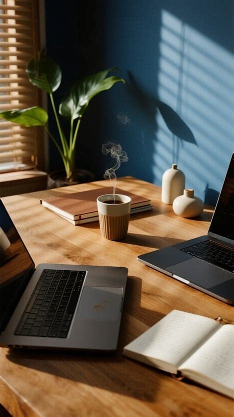 Free Cozy Workspace Setup Image Download At Stockcake