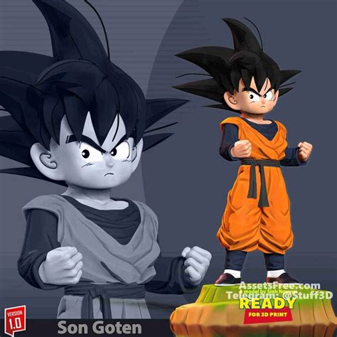 Son Goten Dragon Ball 3d Print Model Download Free