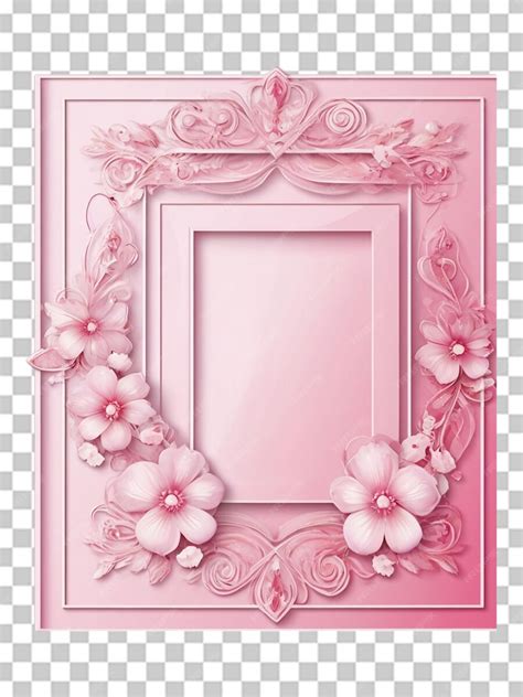 Premium Psd Beautiful Luxury Flower Wadding Card Design Isolated