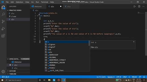 How To Swap Two Number Using Third Variable In C Programming Youtube
