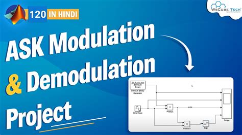 ask modulation and demodulation using matlab in hindi project youtube