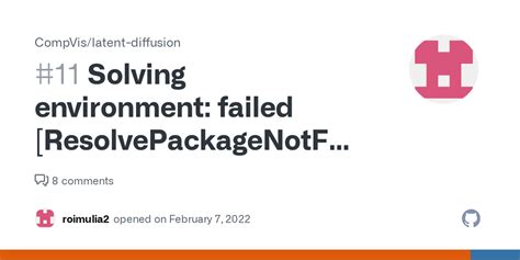 Solving Environment Failed ResolvePackageNotFound Cudatoolkit Issue CompVis
