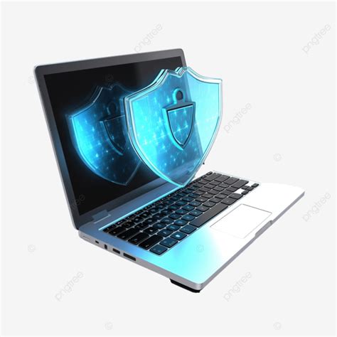 3d Illustration Protect Laptop Security Internet Security Privacy