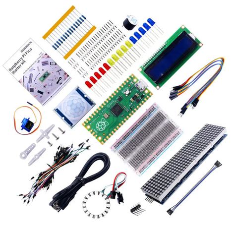 Geeekpi Raspberry Pi Pico Starter Kit Micropython Robotshop