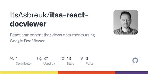 GitHub ItsAsbreuk Itsa React Docviewer React Component That Views Documents Using Google Doc