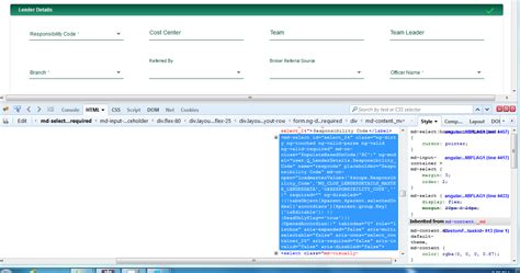 Java Angularjs Page Issue With Selecting An Element And Clicking It