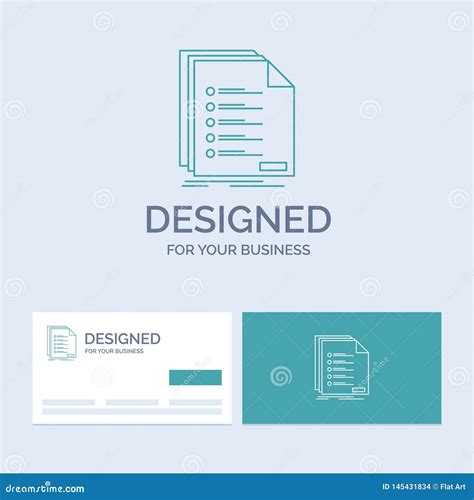 Check Filing List Listing Registration Business Logo Line Icon