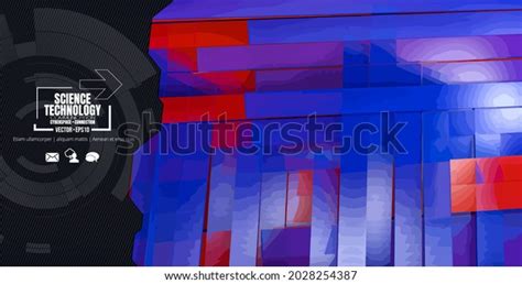 vector science technology concept communication network stock vector royalty free 2028254387