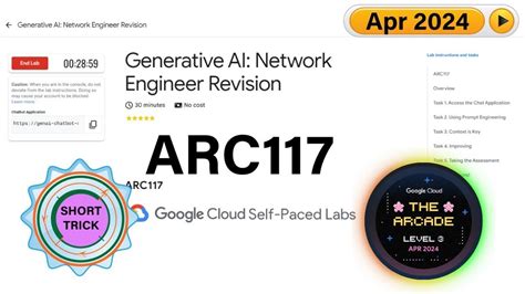Generative Ai Network Engineer Revision Arc117 Qwiklabs Level