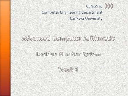 Overview of Residue Number System (RNS) for Advanced VLSI Design and VLSI Signal Processing ...