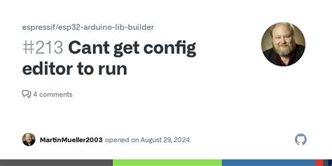 Cant Get Config Editor To Run · Issue 213 · Espressifesp32 Arduino Lib Builder · Github