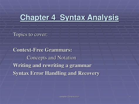 PPT Context Free Grammars Comprehensive Guide PowerPoint Presentation ID