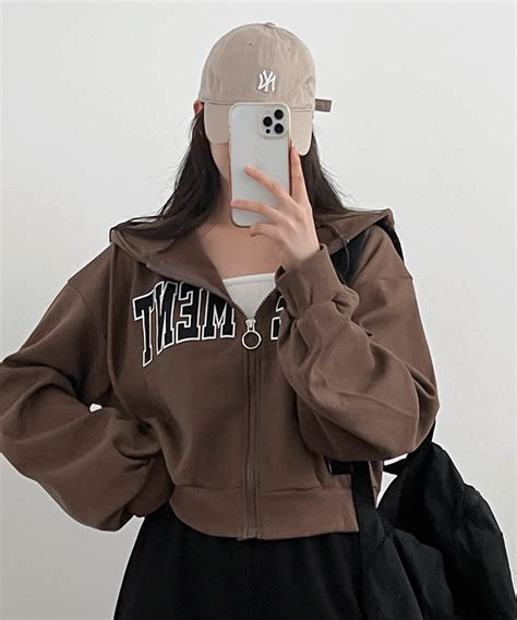 무브크롭 후드집업 개강룩 대학생 교복코디 가을옷 에이블리